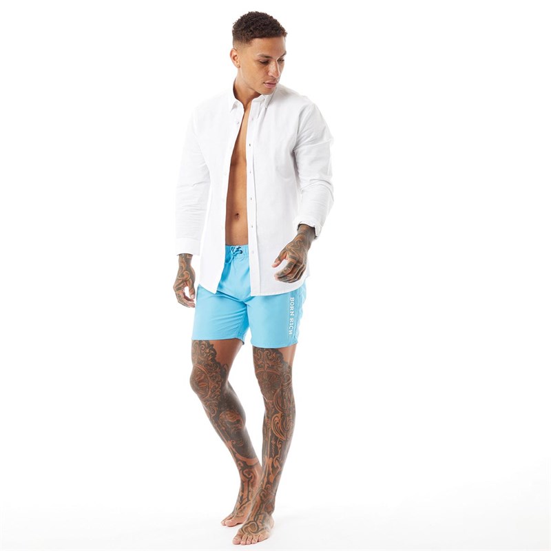 Buy Born Rich Mens Francesco Swim Shorts Aquarius