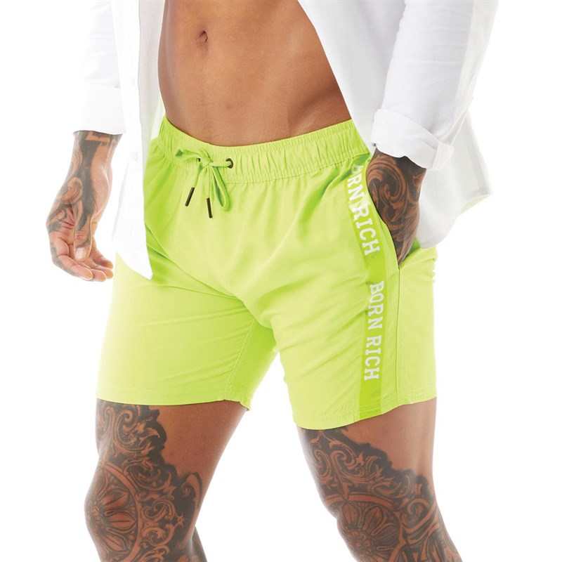 Buy Born Rich Mens Francesco Swim Shorts Green