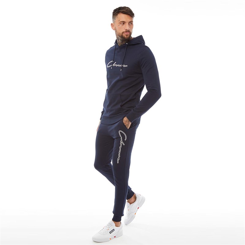 Buy Closure London Mens Double Script Tracksuit Navy