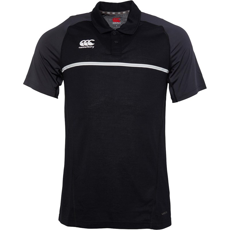 Buy Canterbury Mens Pro Dry Polo Black