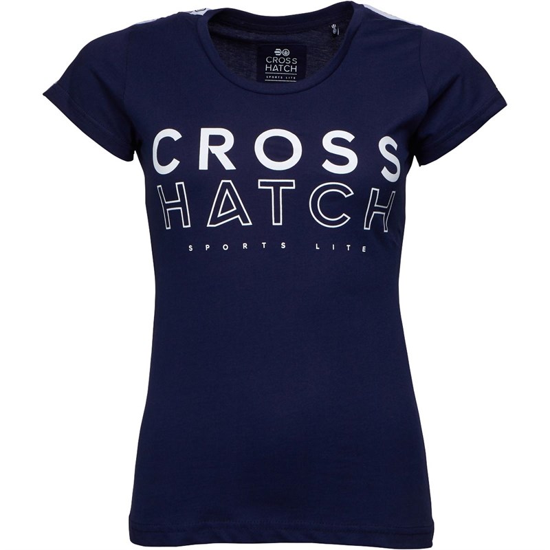 Buy Crosshatch Womens Piper T Shirt Peacoat