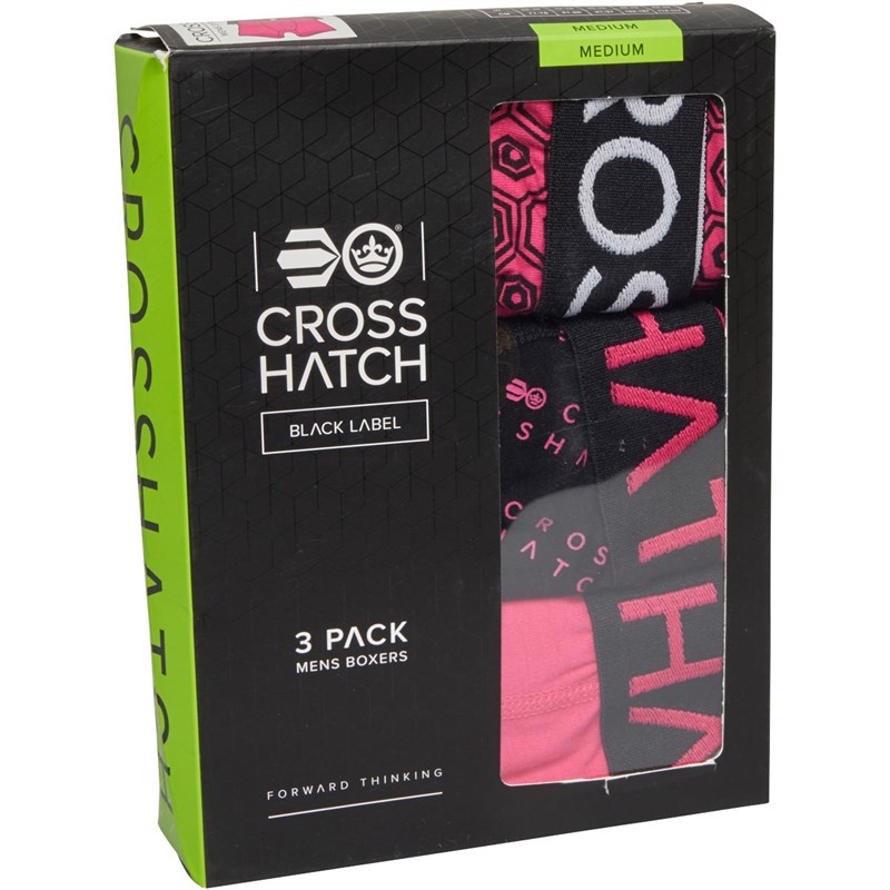 Crosshatch Boxers Glocomb Homme Noir