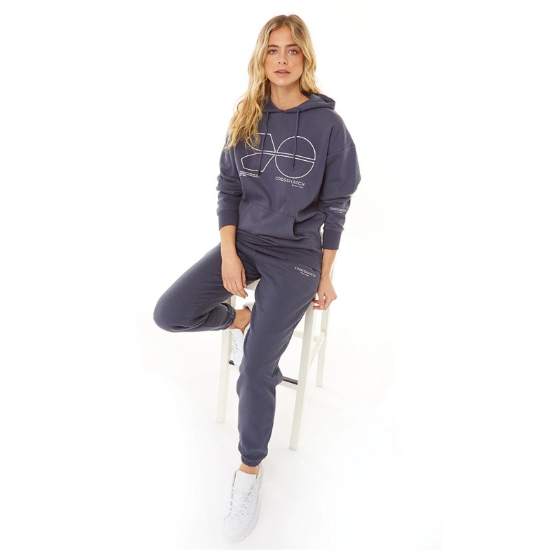 Buy Crosshatch Womens Harrcourts Joggers Ombre Blue