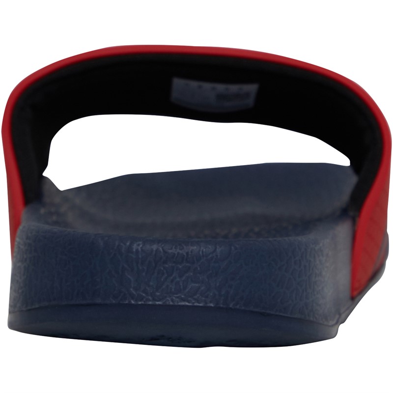 Buy Crosshatch Mens Hamlax Sliders Navy/Red