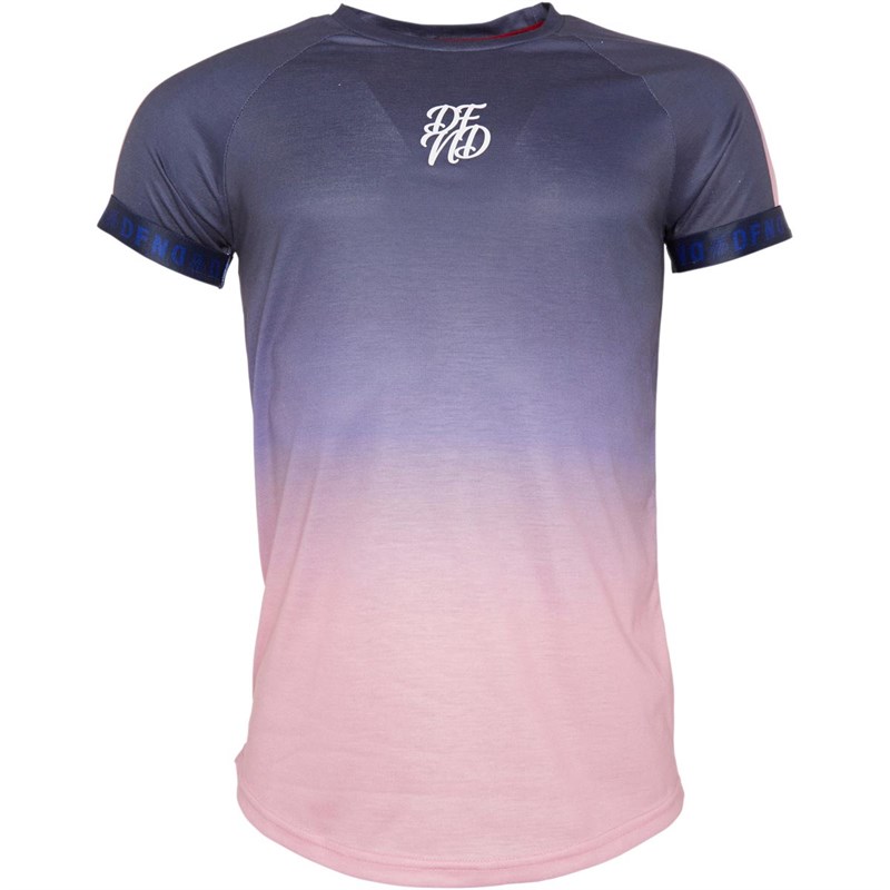 Buy DFND London Mens Mega Fade T-Shirt Pink
