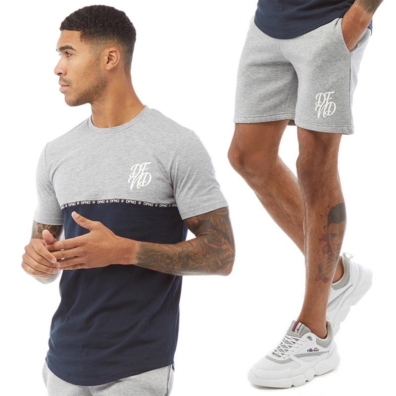 Buy DFND London Mens Zonarta Twinset Grey Marl/Navy