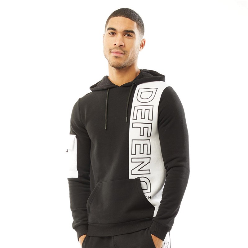 DFND London Sweats à Capuche Blocky Homme Noir