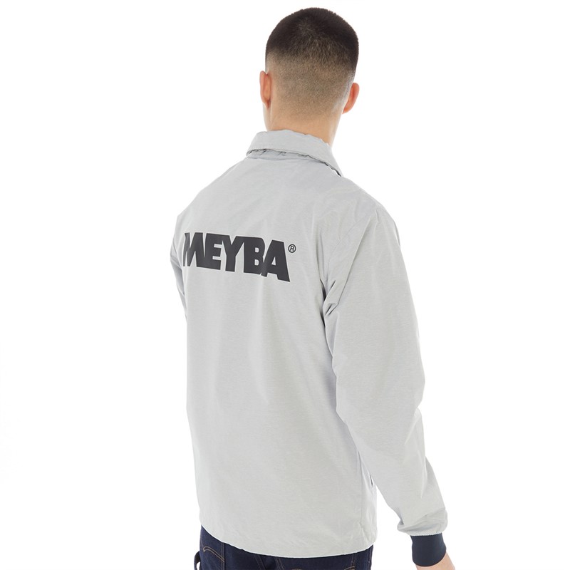Buy MEYBA Mens Shell Coach Jacket Grey Melange