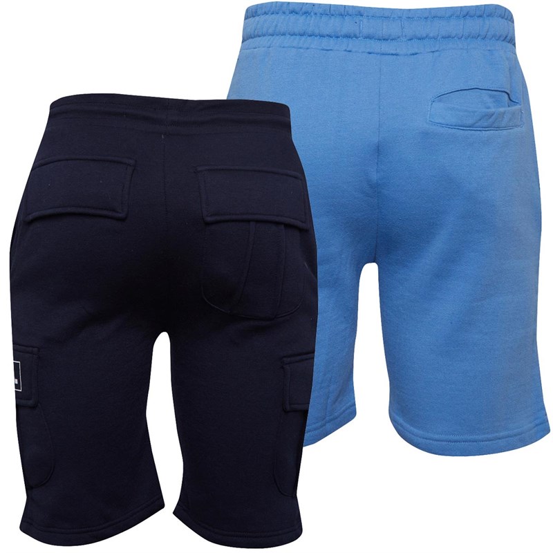 Buy Bench Mens Rolclax Two Pack Shorts Navy/Denim