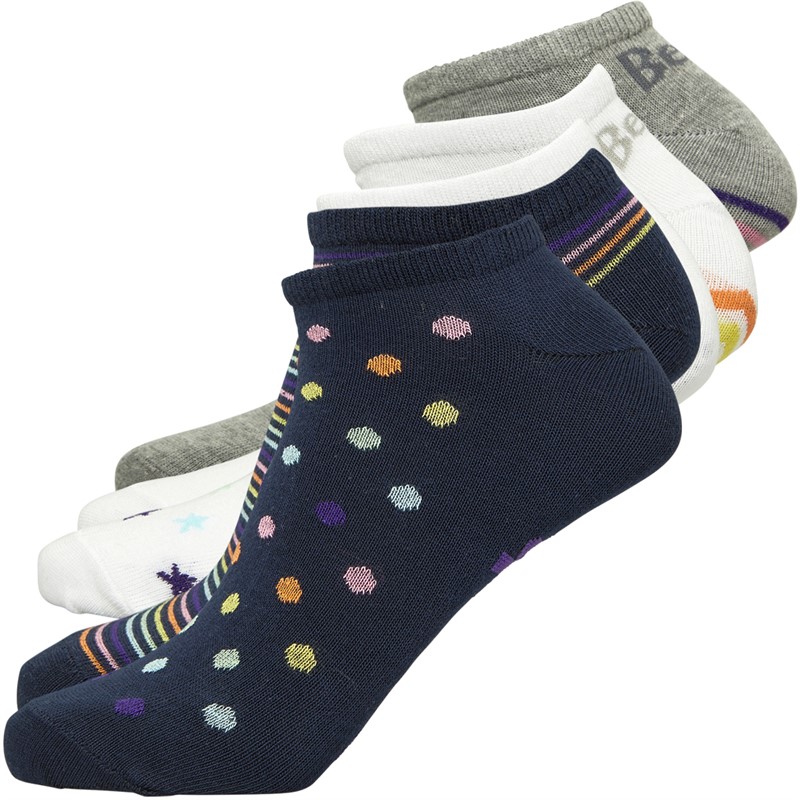 Buy Bench Womens Betania Five Pack Trainer Liner Socks Multi