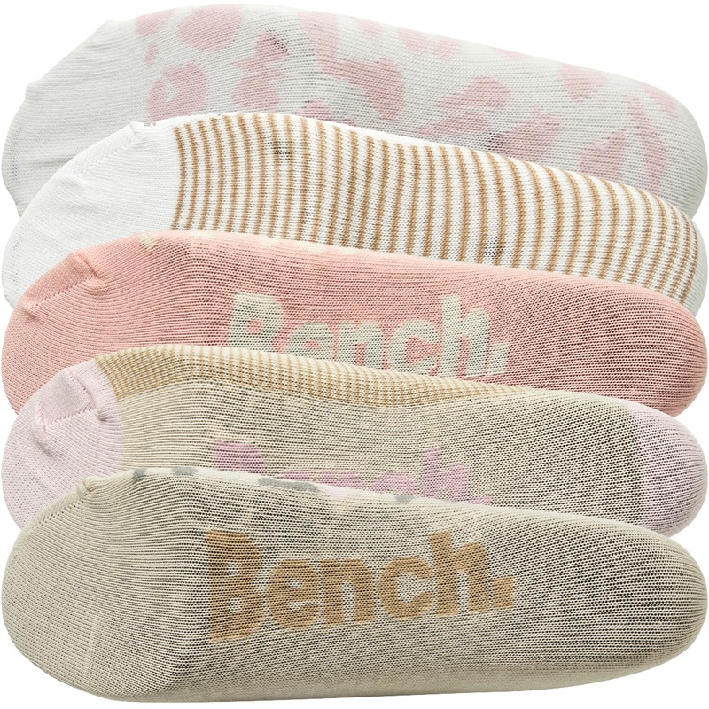 Buy Bench Womens Masami Five Pack Trainer Liner Socks Multi