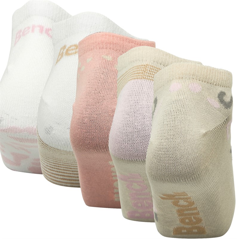 Buy Bench Womens Masami Five Pack Trainer Liner Socks Multi