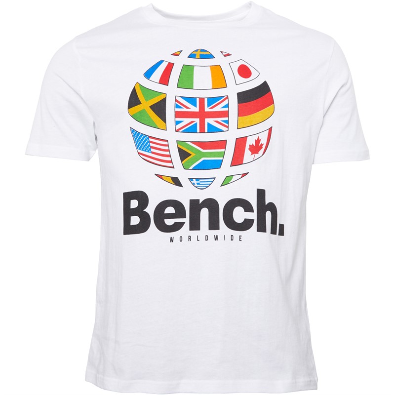 Bench T-Shirts Worldie Homme Blanc