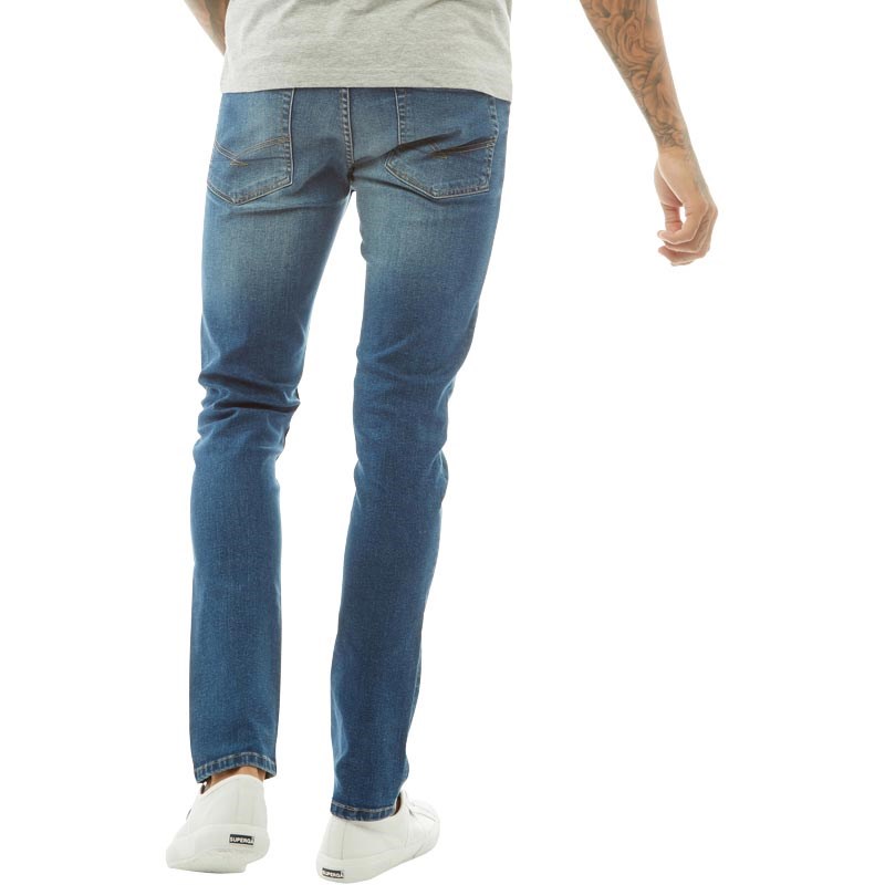 Buy Firetrap Mens Skinny Jeans Mid Blue