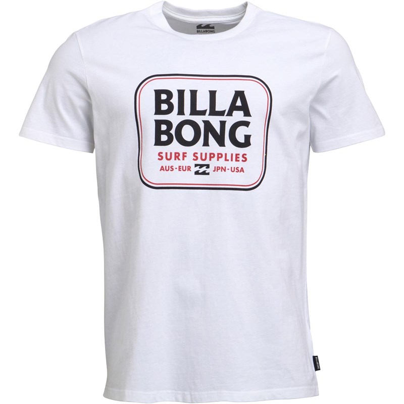 Buy Billabong Mens Jackson Short Sleeve T-Shirt White Buy Billabong Mens Jackson Short Sleeve T-Shirt White