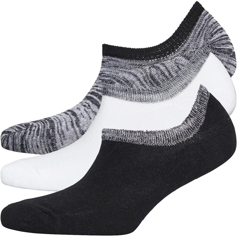 Buy Fruitcake Womens Three Pack Invisible Trainer Liner Socks Monochrome