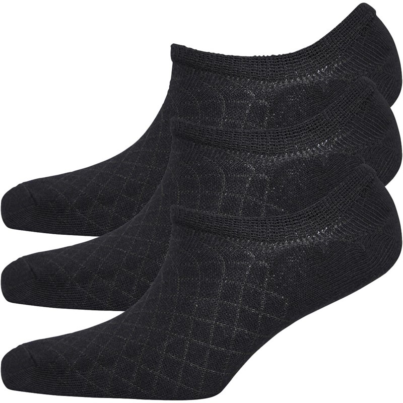 Buy Fruitcake Womens Three Pack Invisible Trainer Liner Socks Black
