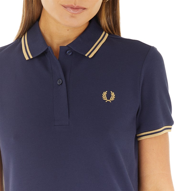 Buy Fred Perry Womens Twin Tipped Dress Carbon Blue