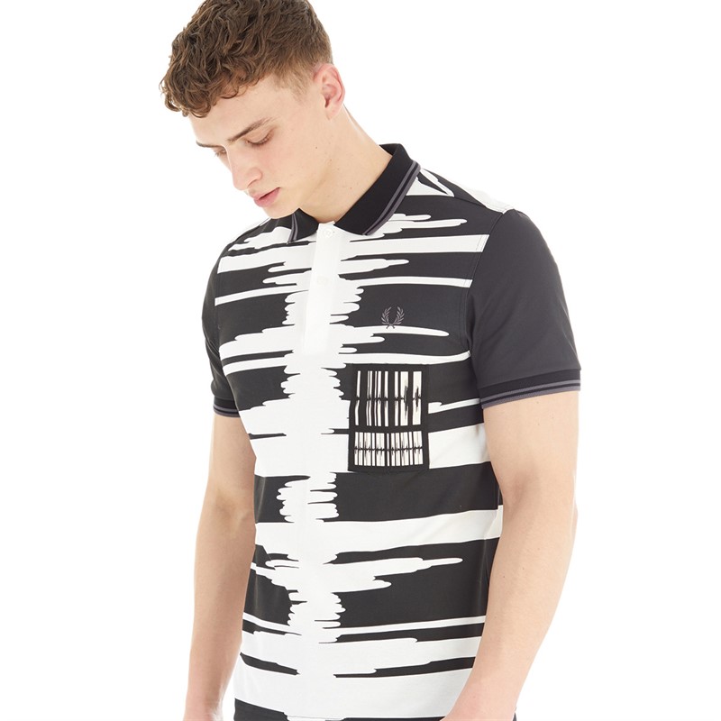 Buy Fred Perry Mens Soundwave Shirt Black