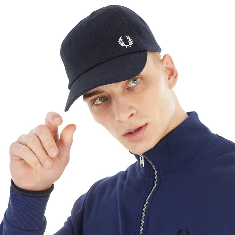 Buy Fred Perry Mens Pique Classic Cap Navy