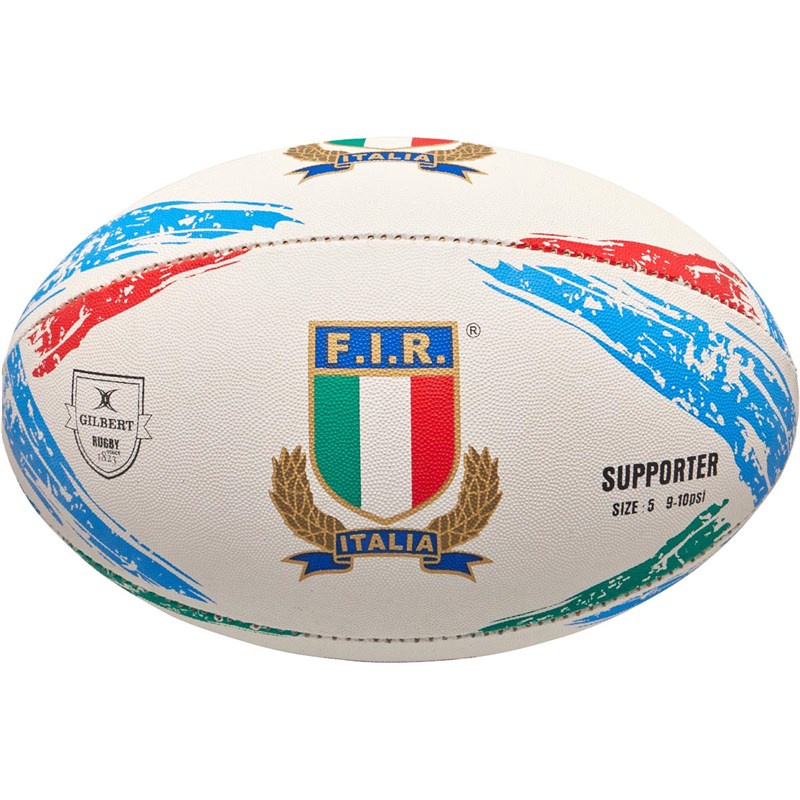 Buy Gilbert Rugby Italy Supporter Rugby Ball White/Blue/Red