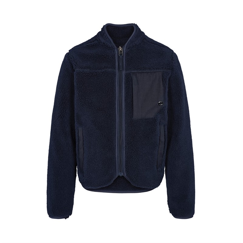 Kronstadt Kids Jungen Kayson Teddy Fleecejacken Blau