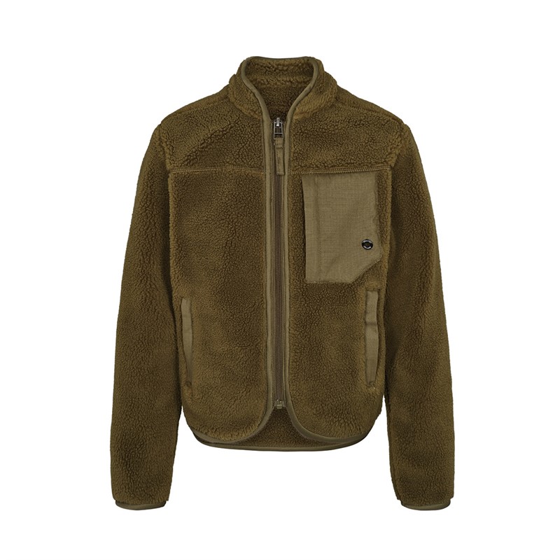 Køb Kronstadt Kids Drenge Kayson Teddy Fleecetøj kakigrøn