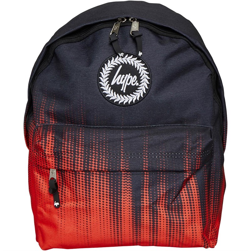 Buy Hype Junior Black Half Tone Fade Backpack Red