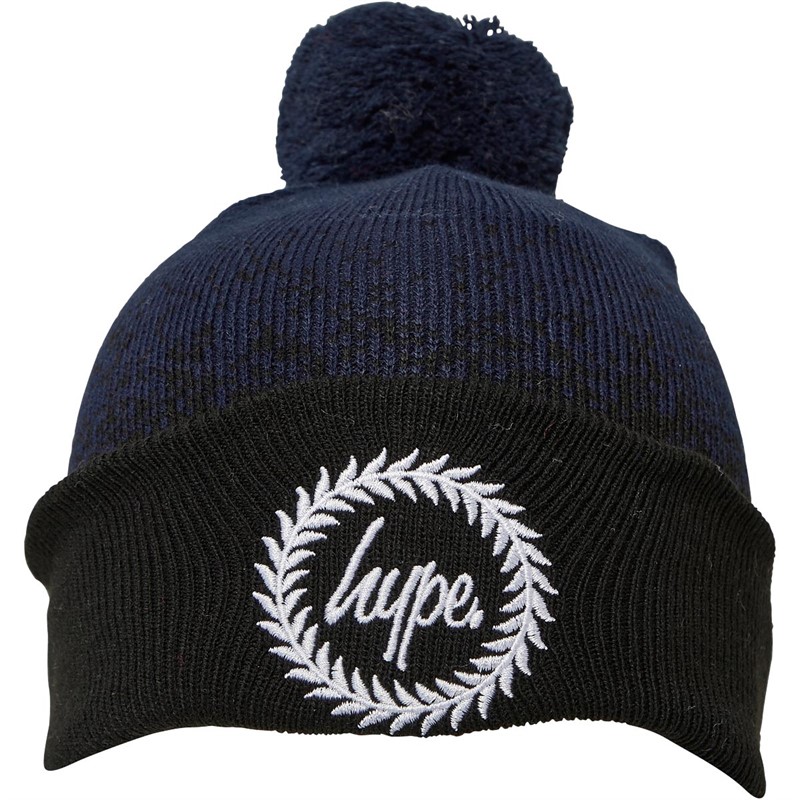 Buy Hype Boys Knitted Beanie Navy Speckle Fade