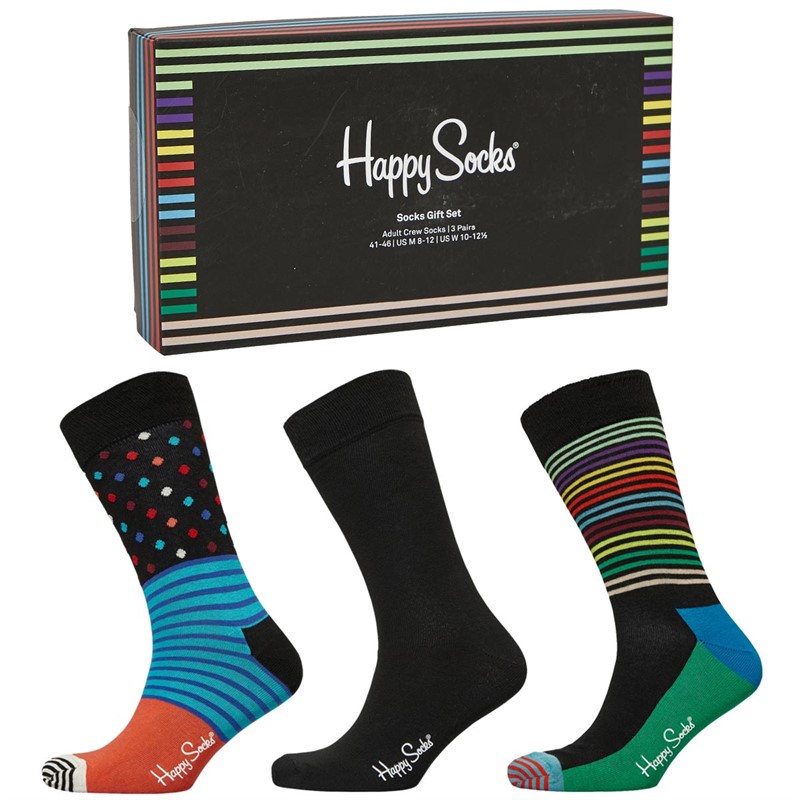 Buy Happy Socks Mens Three Pack Socks With Gift Box Multi
