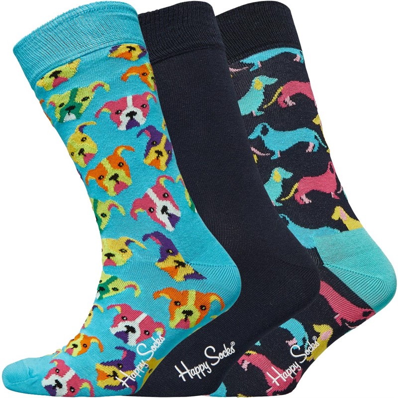 Buy Happy Socks Mens Waterfall Three Pack Socks Multi