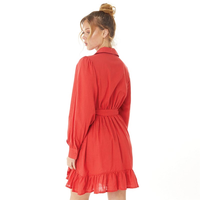 Buy Influence Womens Wrap Dress Red