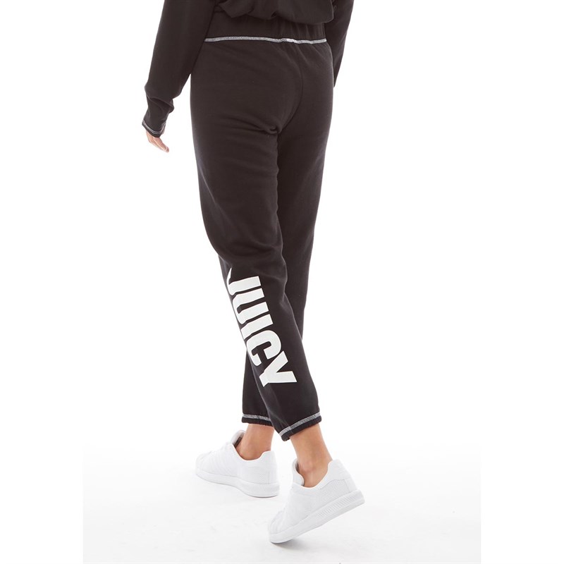 Juicy Couture Damen Track Jogger Jogginghose Schwarz