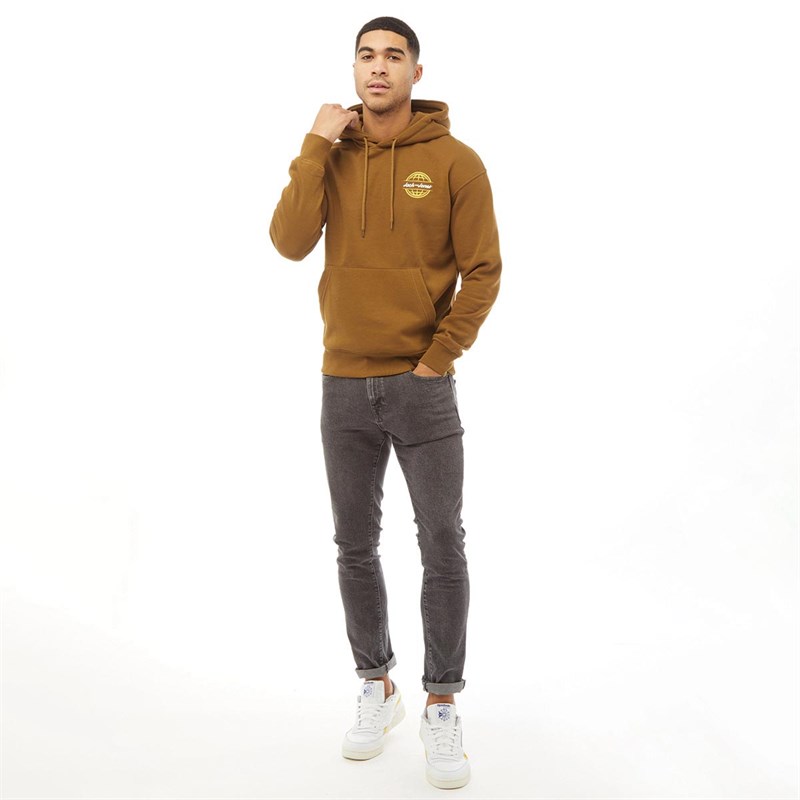 JACK AND JONES Herren Colton Kapuzentop Braun