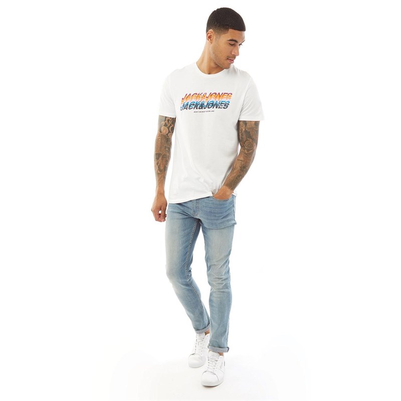 Buy JACK AND JONES Mens Tyler T-Shirt White