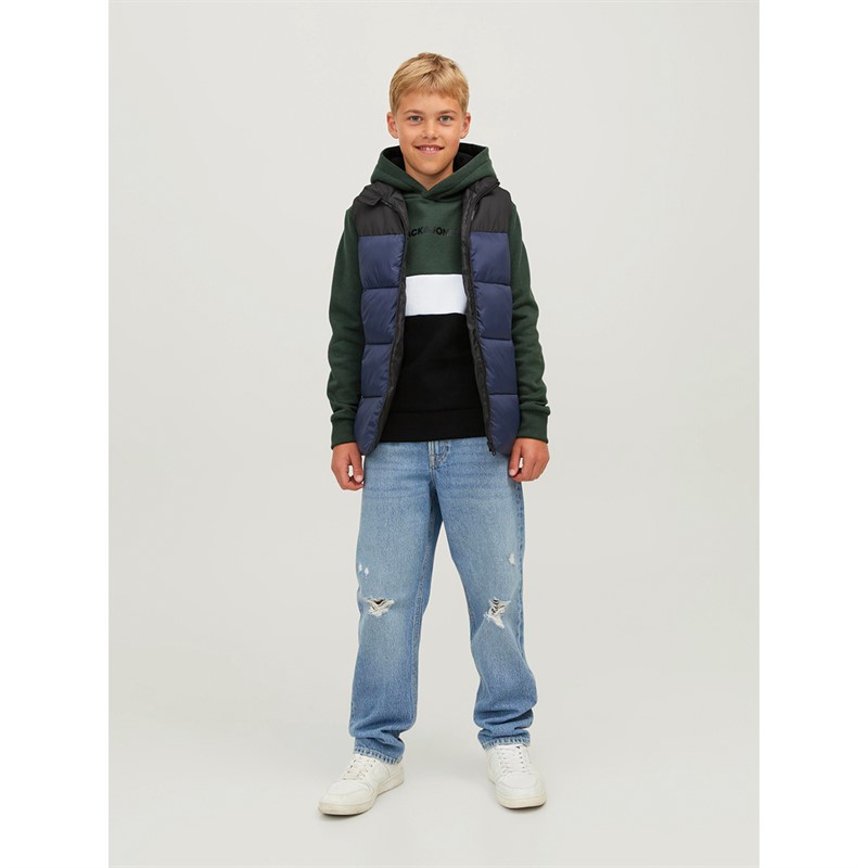 JACK AND JONES Jungen Reid Blocking Kapuzenpullover Grün