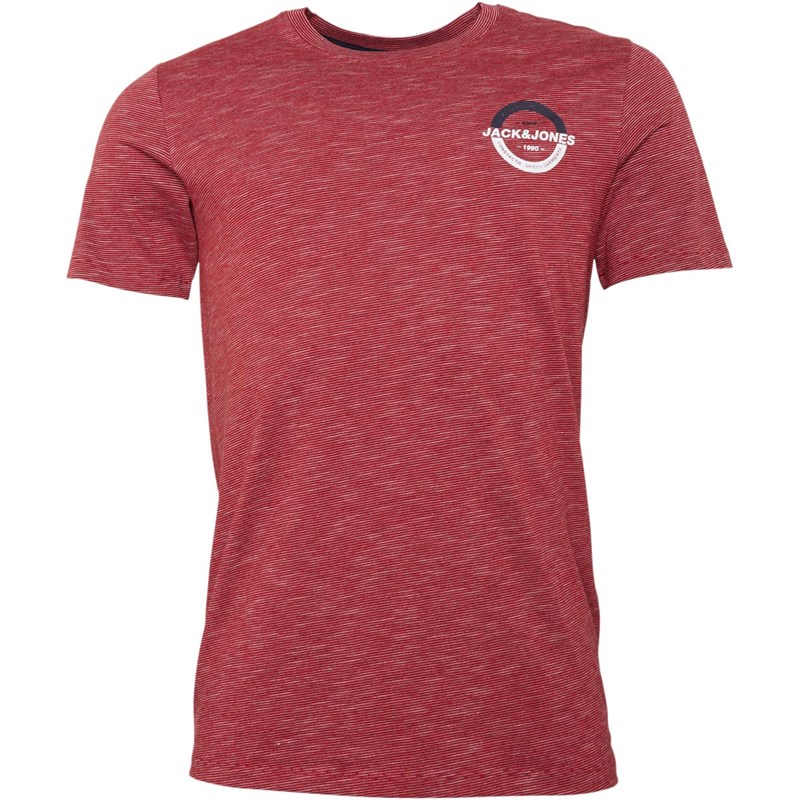 Buy JACK AND JONES Mens Strong T-Shirt Rio Red