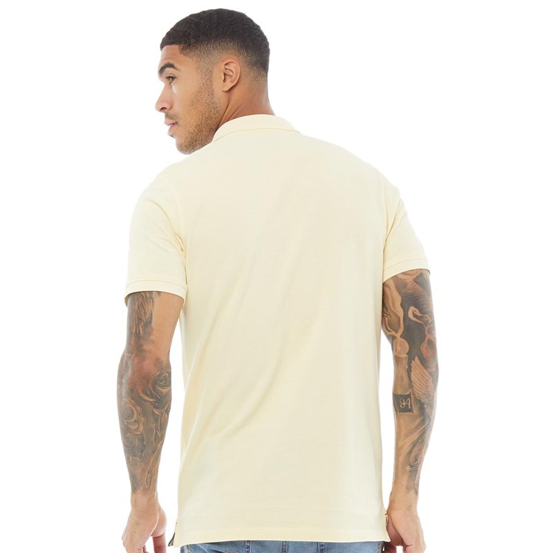 JACK AND JONES Polo Wash Homme Jaune Pâle