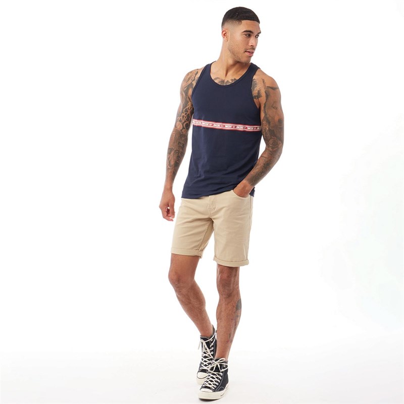 Buy JACK AND JONES Mens Gunner Tank Top Sky Captain