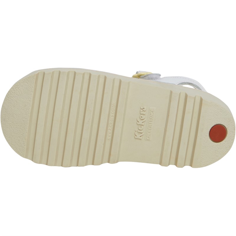 Buy Kickers Infant Girls Kick Flower Sandals White