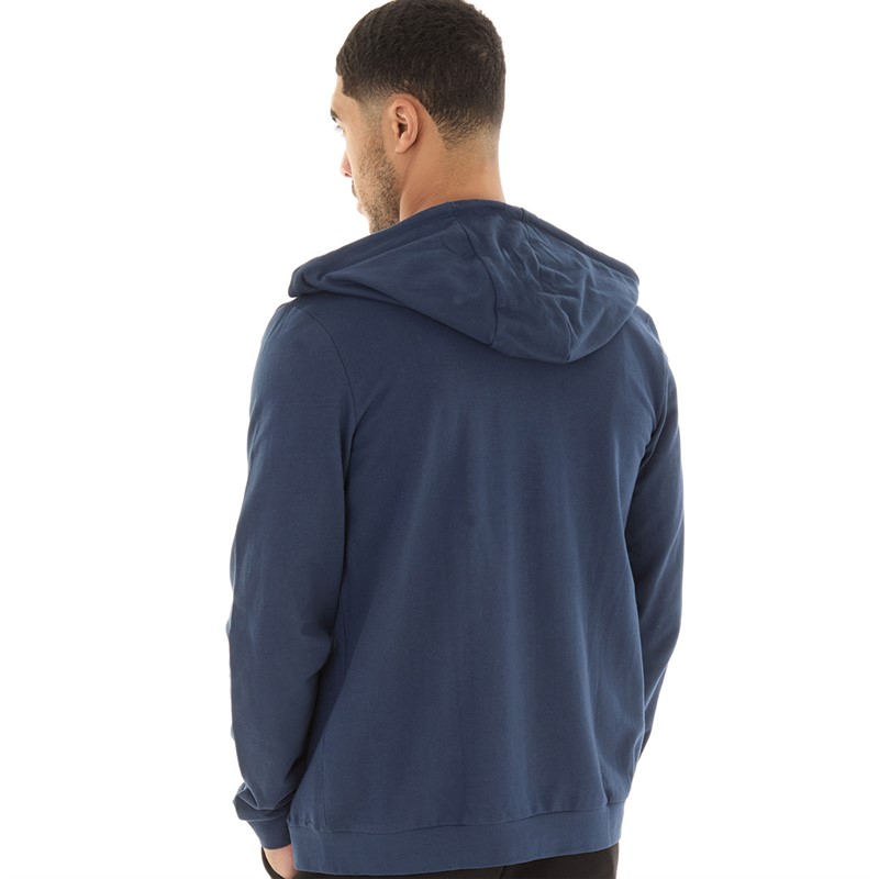 Buy DKNY Mens Icemen Long Sleeve Hooded Lounge Top Dress Blue