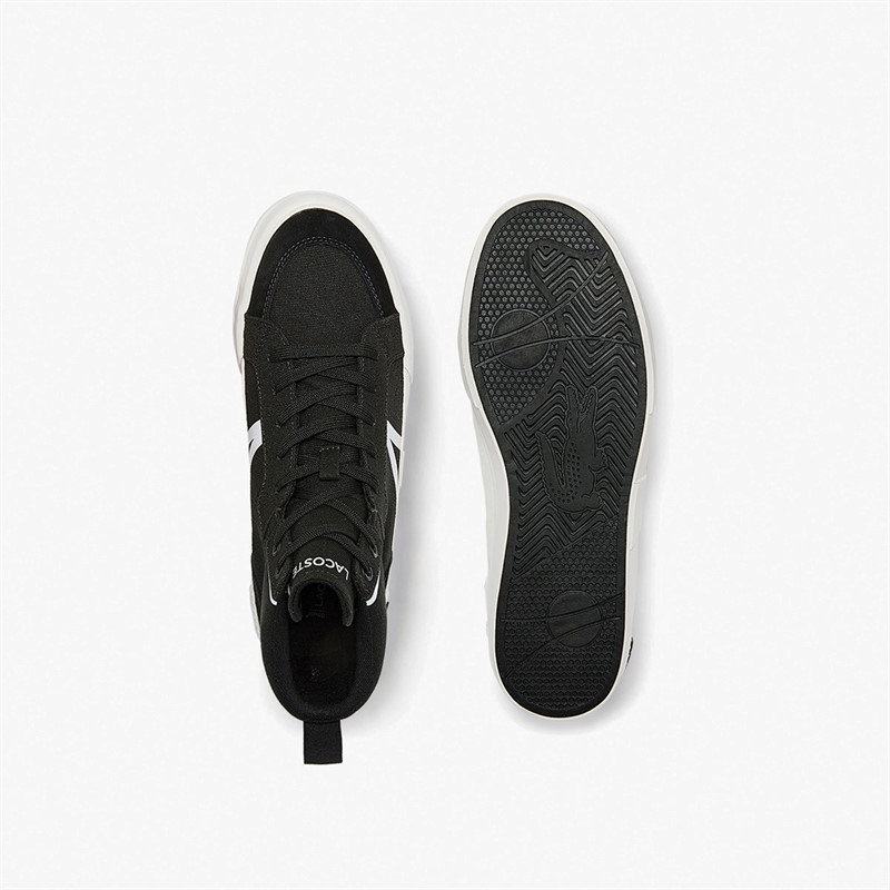 Buy Lacoste Mens L004 Mid Trainers Black/White