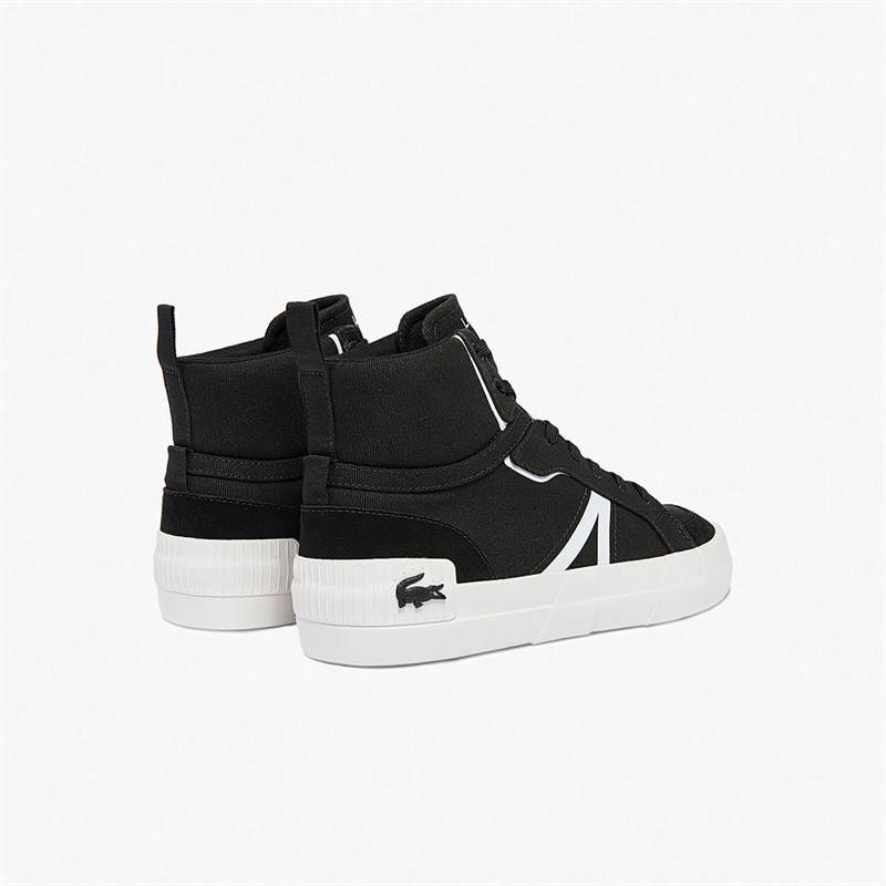 Buy Lacoste Mens L004 Mid Trainers Black/White