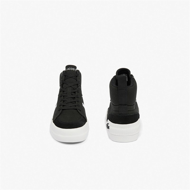 Buy Lacoste Mens L004 Mid Trainers Black/White