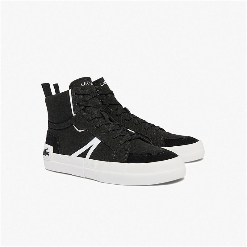 Buy Lacoste Mens L004 Mid Trainers Black/White