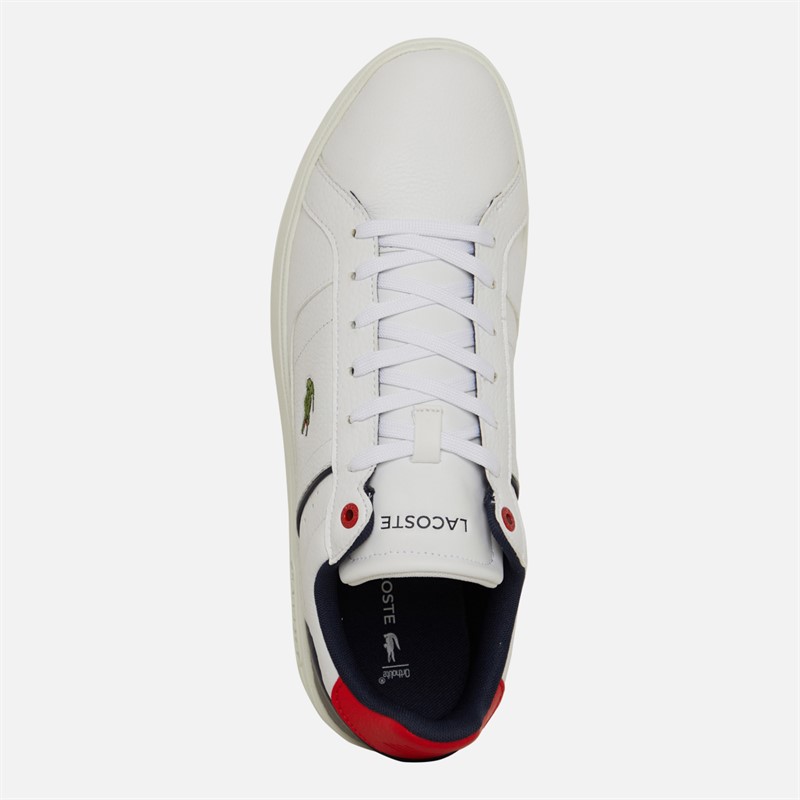 Buy Lacoste Mens Europa Pro Trainers White/Navy