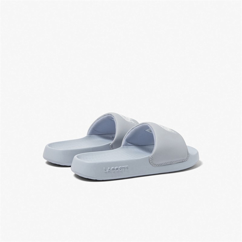 Buy Lacoste Junior Serve 1.0 Sliders Light Blue/White