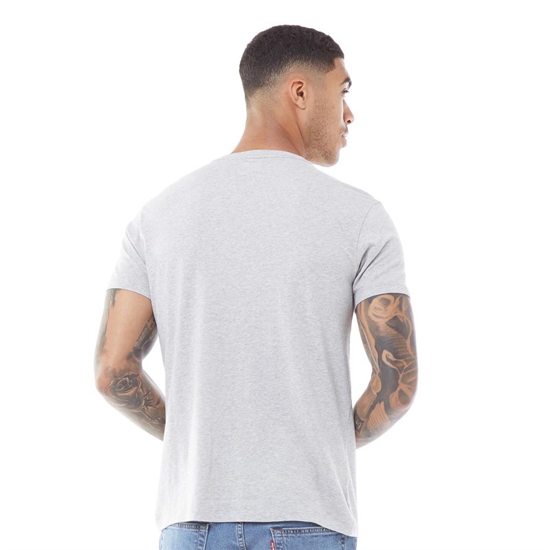 Buy Levi's Mens Original HM V-Neck T-Shirt Medium Grey Heather