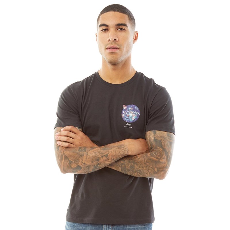 Levi's Herren Graphic neck T-Shirt Schwarz