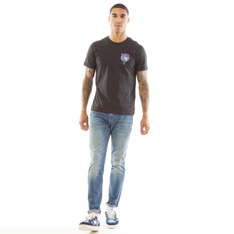 Buy Levi's Mens Graphic Crewneck T-Shirt Caviar
